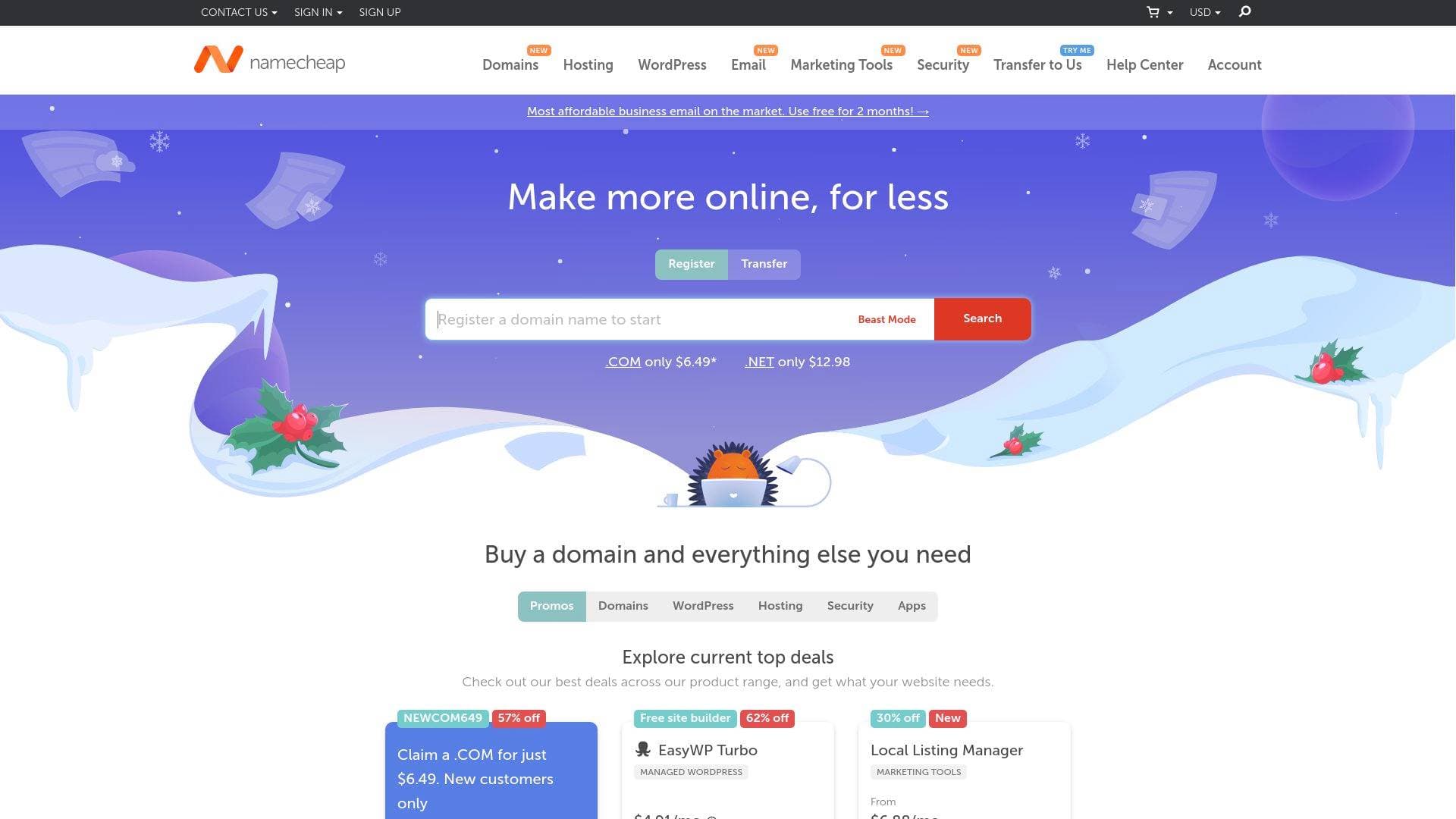 Namecheap: Domains, hosting & web tools from $0.99 – ContentCreators.com